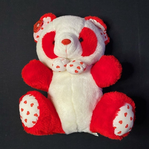 Cuddle Wit | Toys | Vintage 989 Cuddle Wit Creation White And Red Panda ...